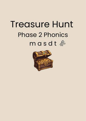 EYFS Reception Phase 2 Phonics Treasure Hunt | Teaching Resources