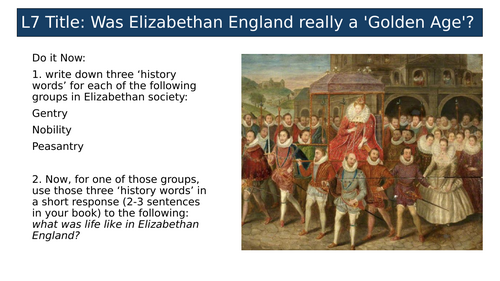 GCSE AQA Elizabethan England, 1568-1603 2.2 - Theatre and the Golden ...