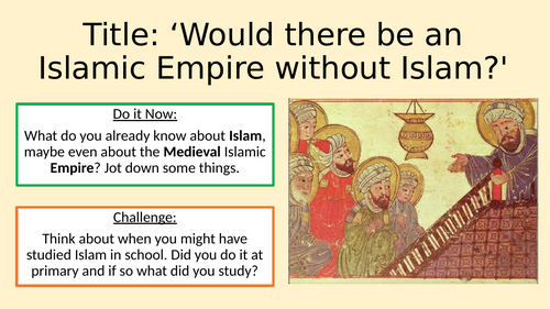 Islamic Empire KS3 History Lesson 1/6 - Origins of the Islamic Empire ...