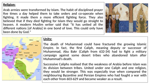 Islamic Empire KS3 History Lesson 2/6 - Expansion of the Islamic Empire ...