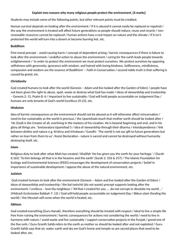 AQA GCSE Religion and Life - Complete Unit | Teaching Resources