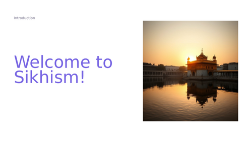 Welcome to Sikhism! Key Stage One - Assembly/Lesson - Powerpoint ...