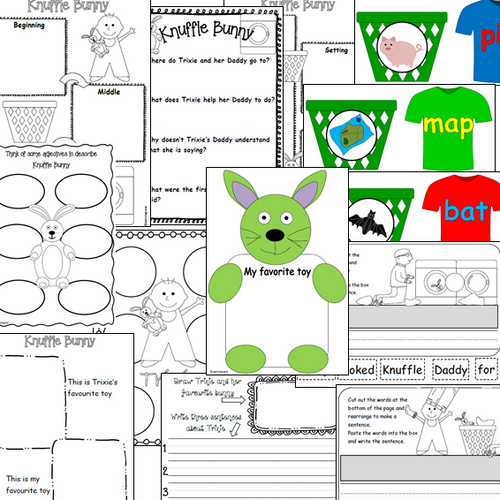 Knuffle Bunny book companion and craft | Teaching Resources