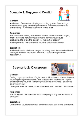 De-escalation strategies for school staff dealing with challenging ...