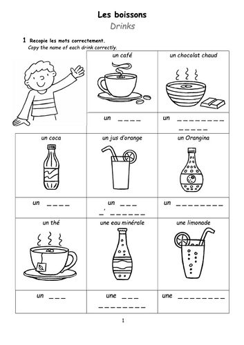FRENCH TOPICS: AU CAFE -AT THE CAFE-ACTIVITY BOOKLET | Teaching Resources