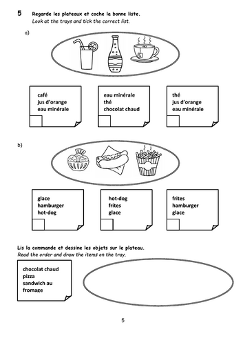 FRENCH TOPICS: AU CAFE -AT THE CAFE-ACTIVITY BOOKLET | Teaching Resources