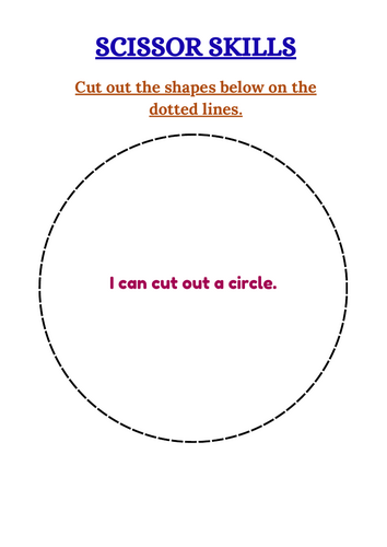 Shape Cutting Activity Pack | Scissor Skills for Preschool & EYFS ...