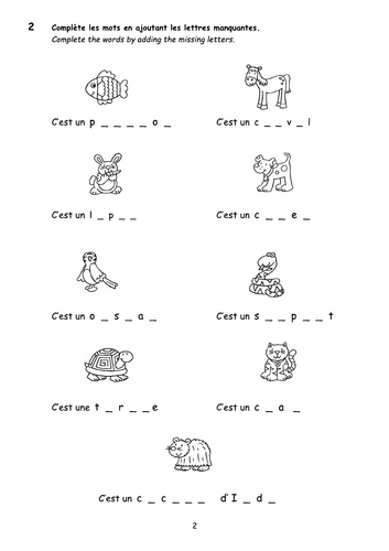 FRENCH TOPICS: PETS-LES ANIMAUX A LA MAISON-ACTIVITY BOOKLET | Teaching ...