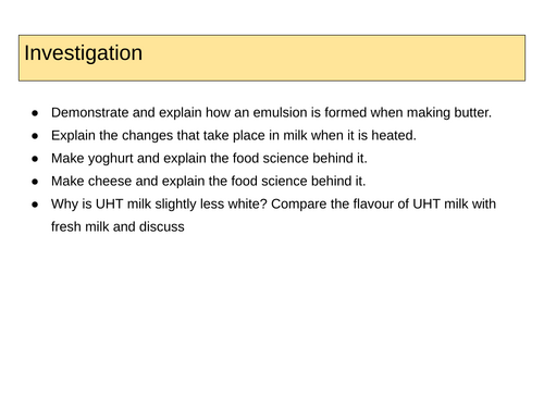 GCSE Food Prep and Nutrition - Milk, Cheese, Yoghurt Lesson Bundle ...