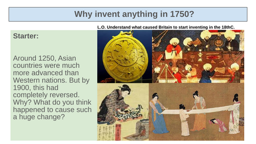KS3 History Industrial Revolution Lesson - Why Invent? | Teaching Resources