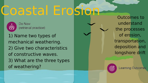 Edexcel iGCSE Geography - Coastal erosion | Teaching Resources
