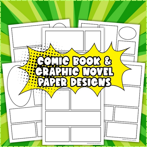 37 Comic Strip Writing Book Pages Template Blank Graphic Novel Paper ...