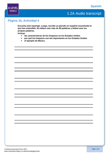 Second year A level AQA 1.2A_La inmigración_La inmigración en el mundo ...