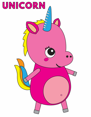 Magical Unicorn Craft Activity | Build-a-Unicorn | Color, Cut and Paste ...