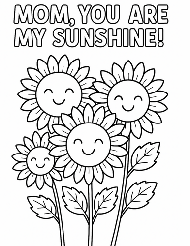 Flowers For Mom | 10 Mother’s Day Flower Spring Coloring Pages for Kids ...