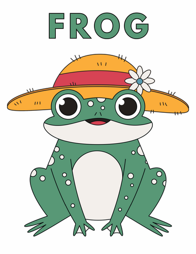 Build a Cute Frog Craft –Spring, Pond Life, Color, Cut & Paste Activity ...