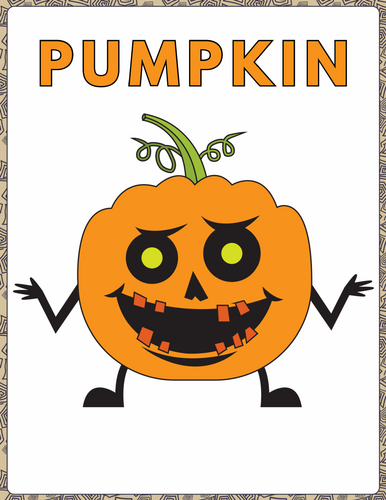 Funny Pumpkin Craft – Halloween, Fall, Cut & Paste Jack-o’-Lantern ...