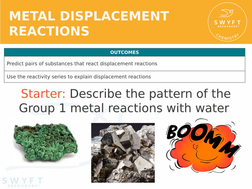 KS3 ~ Year 8 ~ Metal Displacement Reactions | Teaching Resources