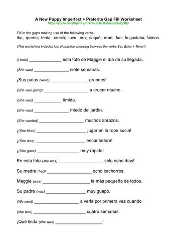 Imperfect v Preterite in Spanish Short Story | Teaching Resources