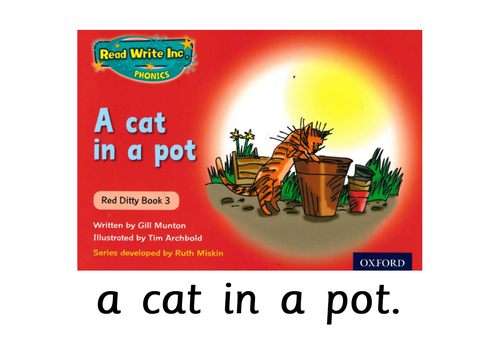 RWI Ditty book 3 symbol adapted story | Teaching Resources