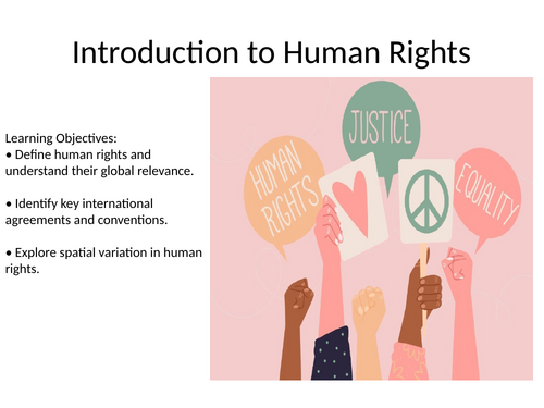OCR A Level Geography Human Rights: lesson 1 What are human rights ...