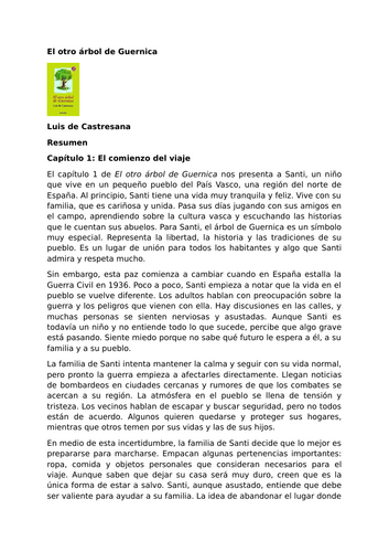 El otro árbol de Guernica by Luis de Castresana – Chapter 1 Summary ...