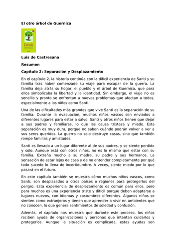 El otro árbol de Guernica by Luis de Castresana – Chapter 2 Summary ...