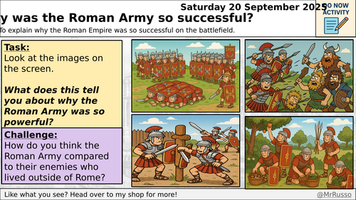 [KS3 - Romans] Why was the Roman Army so successful? | Teaching Resources