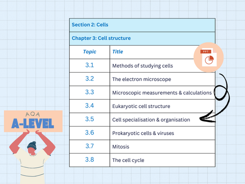 Cell Specialisation & Organisation - AQA A-Level Biology - (Section 2 ...