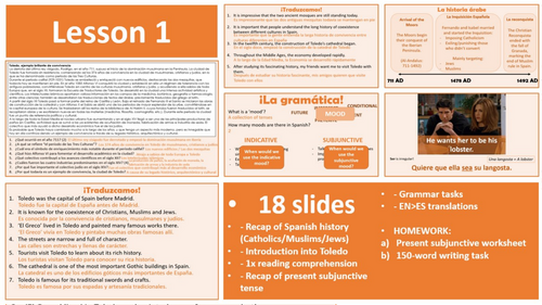 A-Level AQA 9.1 - La convivencia entre culturas | Teaching Resources