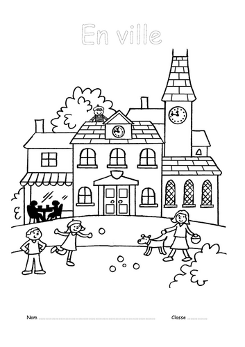FRENCH TOPICS: EN VILLE-IN TOWN-ACTIVITY BOOKLET | Teaching Resources