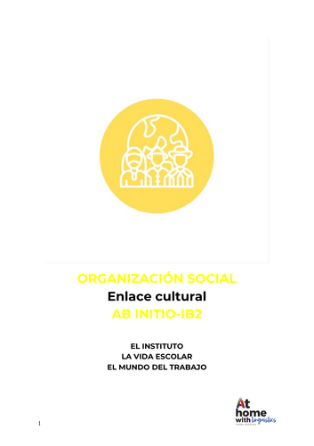 Spanish Cultural Link Social Organisation Ab Initio IB2 | Teaching ...
