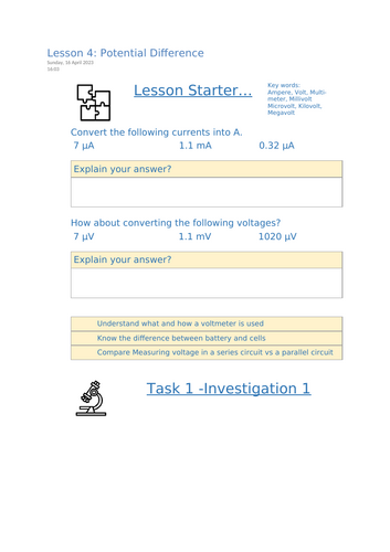GCSE Electronics Concepts L3 — presentation, worksheet & videos ...