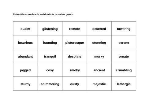 English GCSE Creative writing with pictures | Teaching Resources