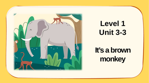 Online Class English Young Learners Curriculum U3.3 I like jungle ...