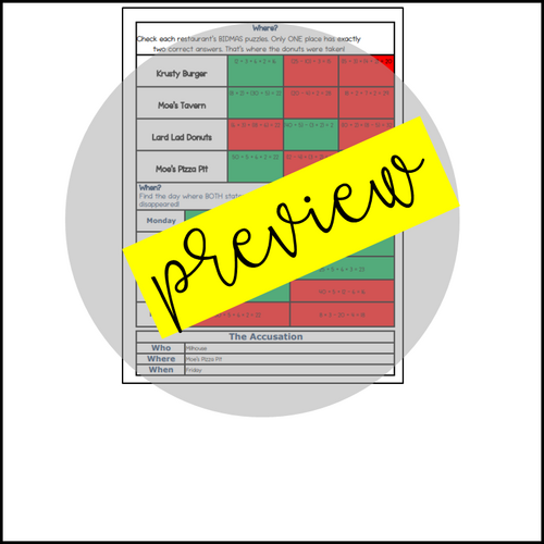 The Simpsons BIDMAS Maths Mystery – Fun KS2/KS3 Order of Operations ...