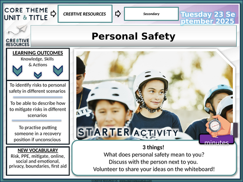 Personal Safety & First Aid Lesson | Teaching Resources