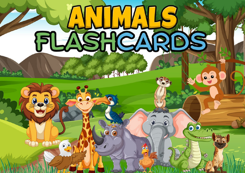 100 Fun Flashcards: Animals, Under the Sea & Insects | Teaching Resources