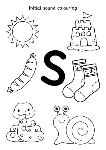 Initial sound colouring | Teaching Resources