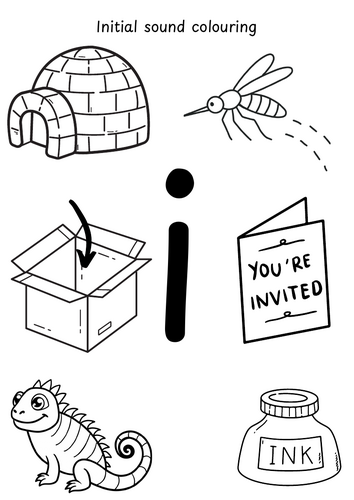 Initial sound colouring | Teaching Resources