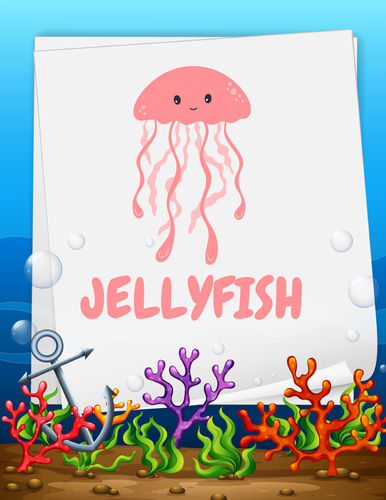 Beginner Ocean Animals Flashcards. Printable Posters for kids In ...