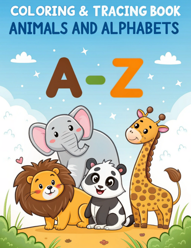 Animal Alphabet Coloring & Tracing Book – Learn Letters and Animal ...