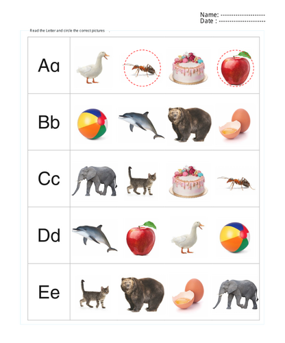 A–Z Alphabet Placement & Assessment Test Pack (Ages 3–5) | with Answers ...