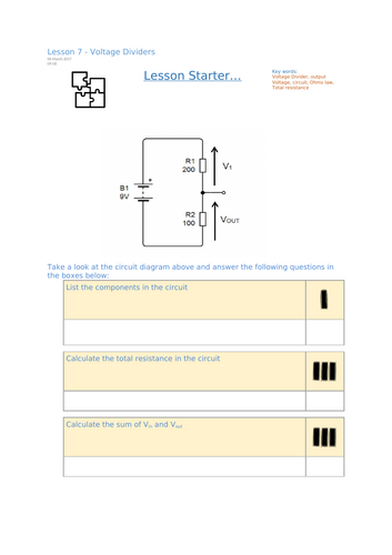 GCSE Electronics Concepts L7 — presentation, worksheet & videos ...