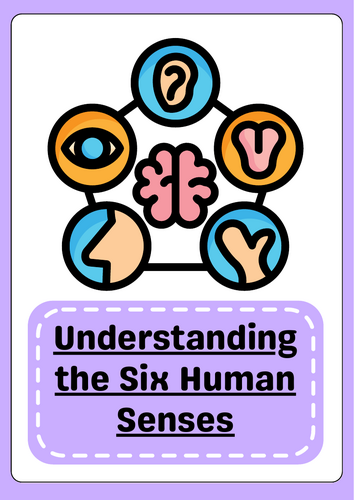 “Understanding the Six Human Senses Worksheets and Activities for ...