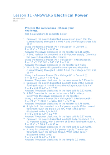 GCSE Electronics Concepts L11 — presentation, worksheet & videos ...