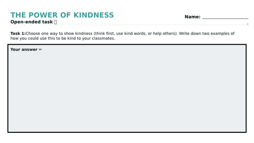 Being Kind - the impact of our words | Teaching Resources