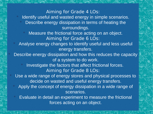 AQA GCSE Physics P1.6-Energy Dissipation (Triple & Combined) | Editable ...