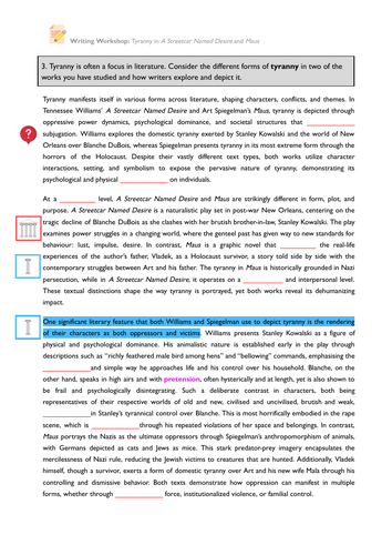 A Streetcar Named Desire - IB English A Literary Work | Teaching Resources