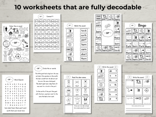 Phase 3 Phonics Workbook or sound | Teaching Resources
